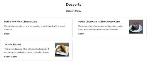 Cafe X2O, Claremont menu in Claremont, California, USA