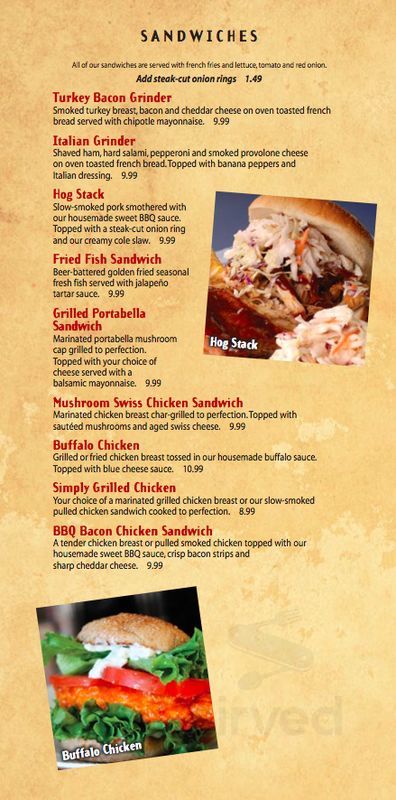 Big Walnut Grill menu in Sunbury, Ohio, USA