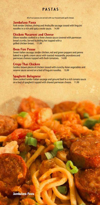 Big Walnut Grill menu in Sunbury, Ohio, USA