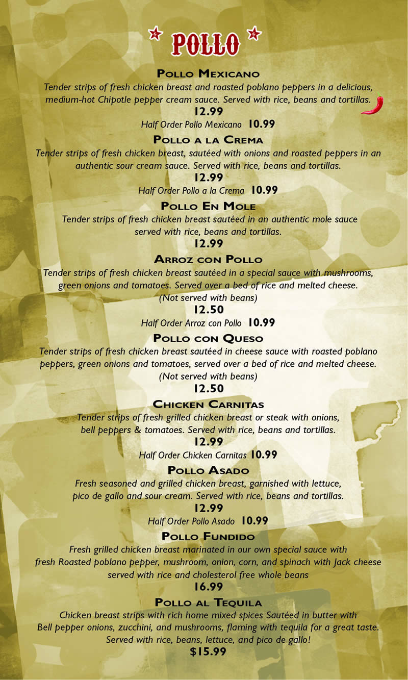 Casa Tequila menus in Boca Raton, Florida, United States