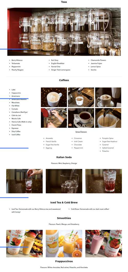 Old Bank Cafe menu in Frankford, Ontario, Canada