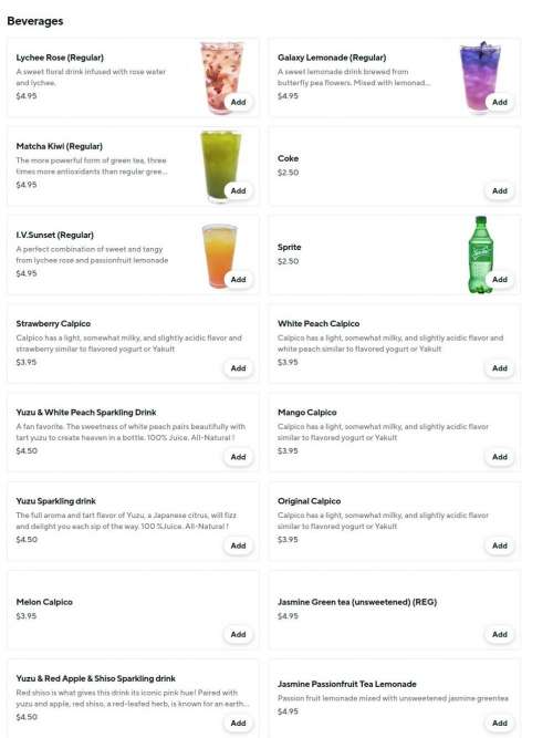 Poke Theory SB menu in Goleta, California, USA