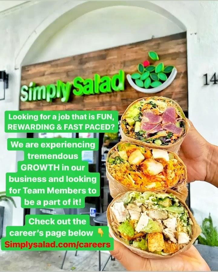 Simply Salad menu in Gardena, California, USA