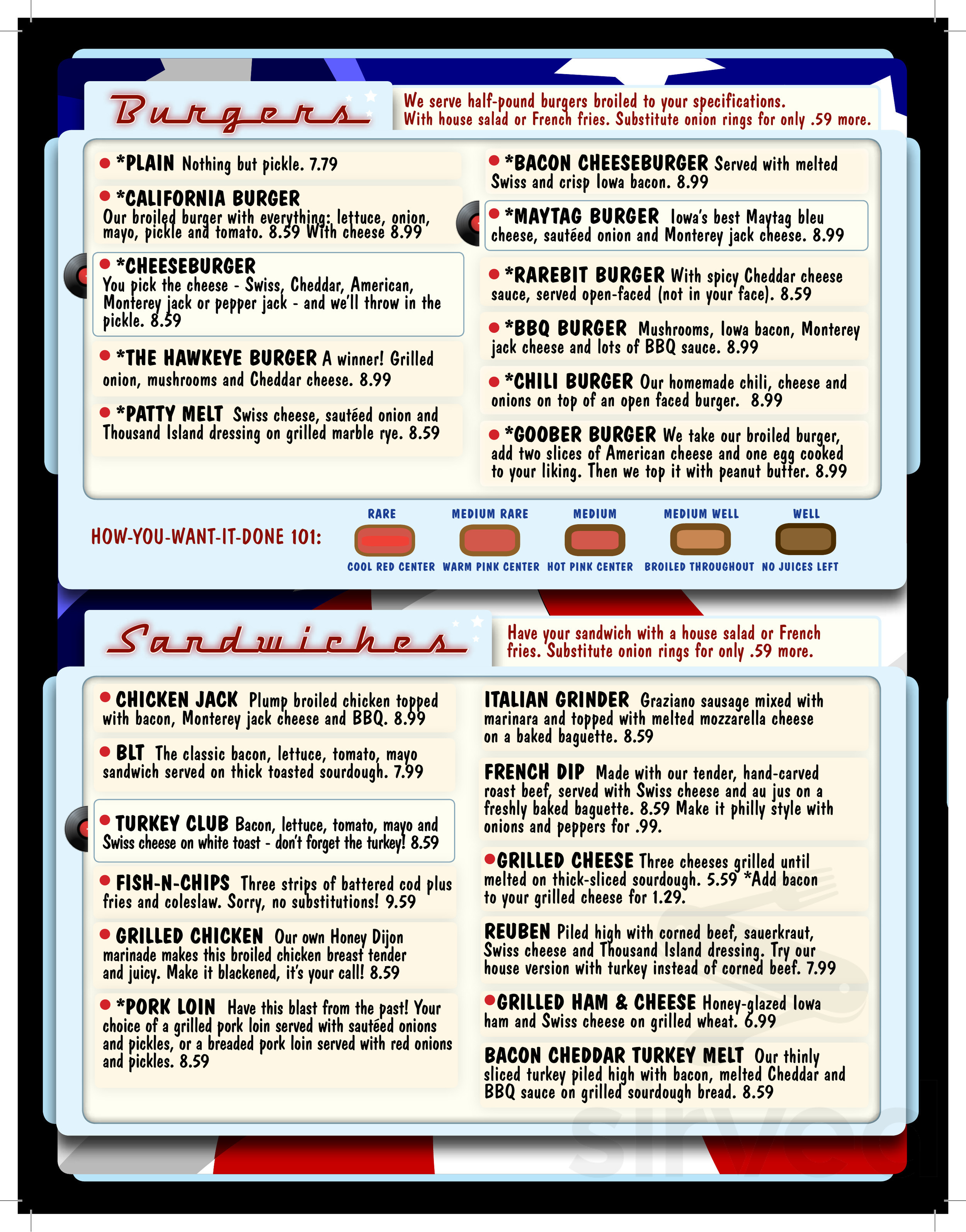 Ankeny Diner menu in Ankeny, Iowa, USA