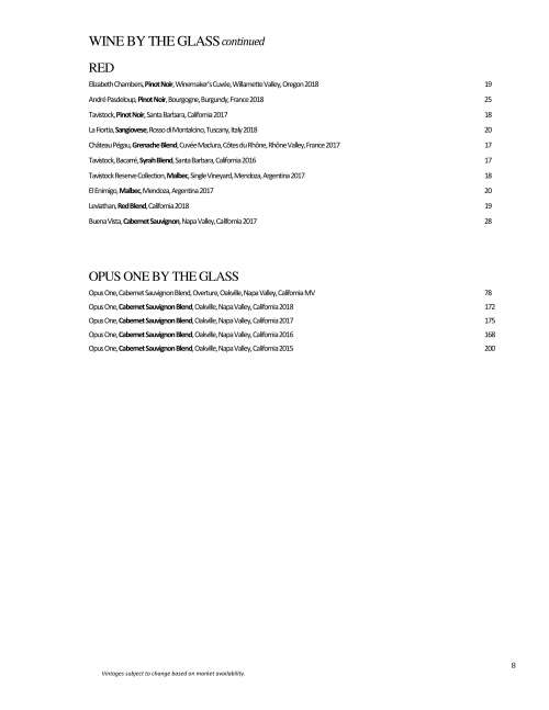 The Garden Room menu in Atlanta, Georgia, USA