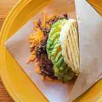 Arepa Please menu in Jacksonville, Florida, USA