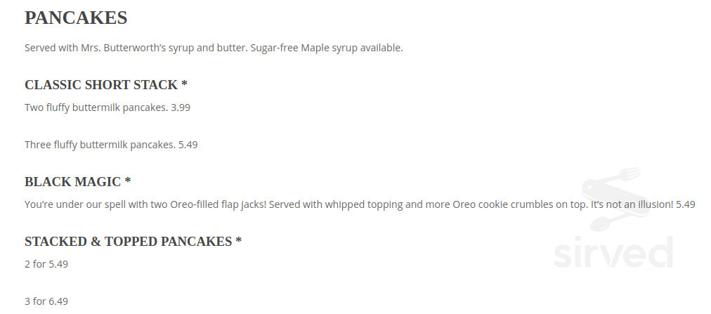 Flipside Cafe & Grill menu in Grafton, Wisconsin, USA