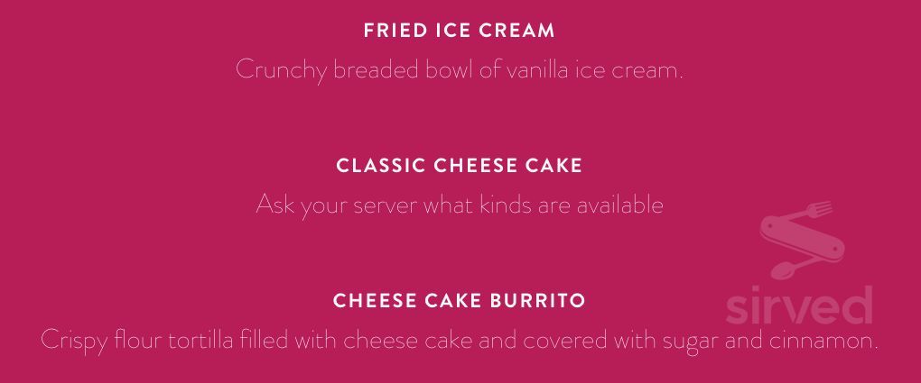 Chile & Agave menu in St. Catharines, Ontario, Canada