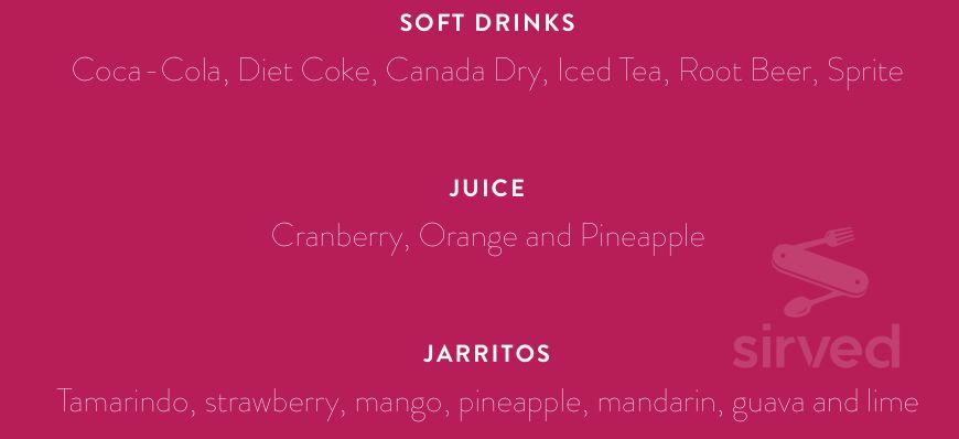 Chile & Agave menu in St. Catharines, Ontario, Canada