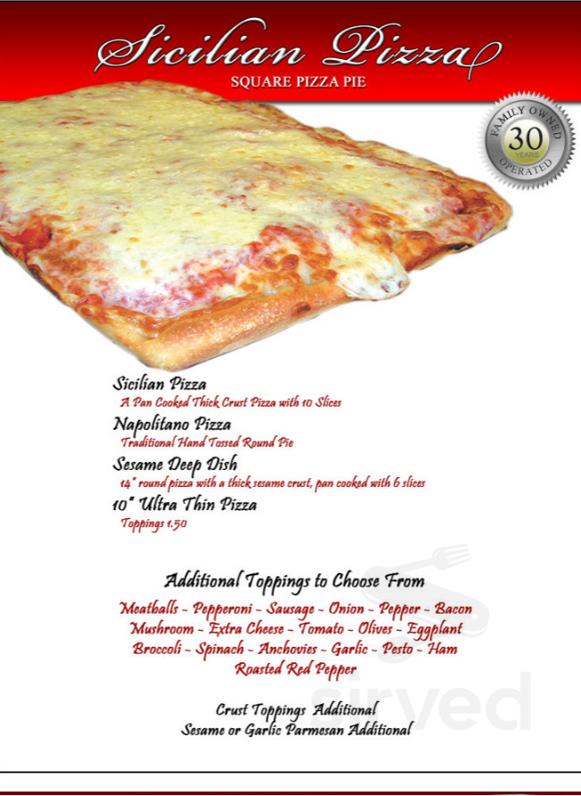 Middle Island Pizza menus in Middle Island, New York, United States