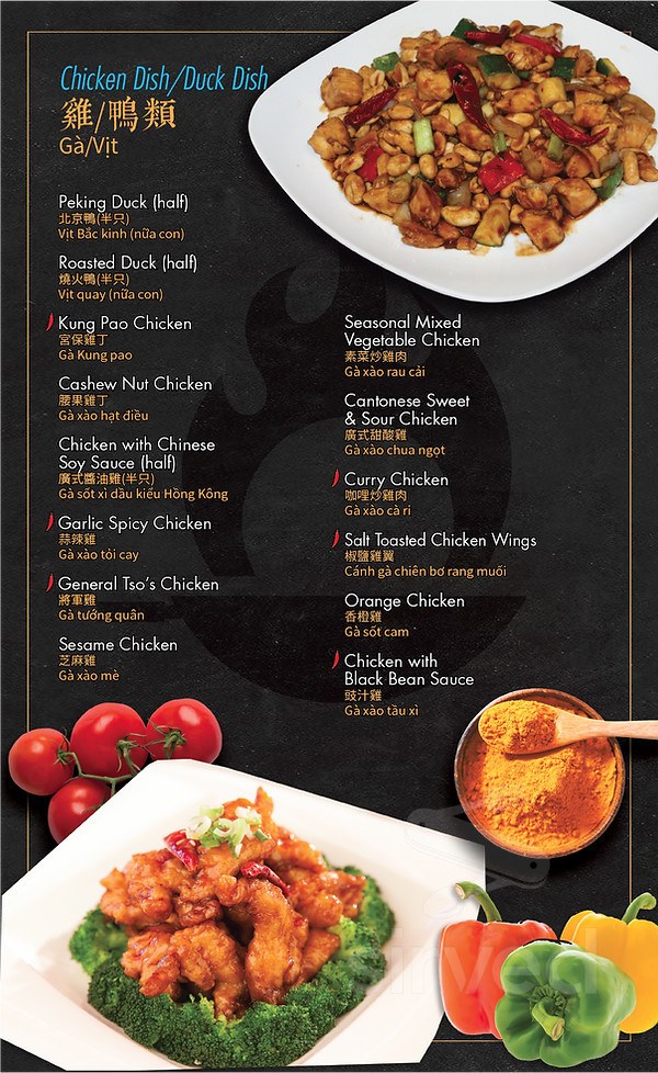 Tan Tan Wok menu in Katy, Texas, USA