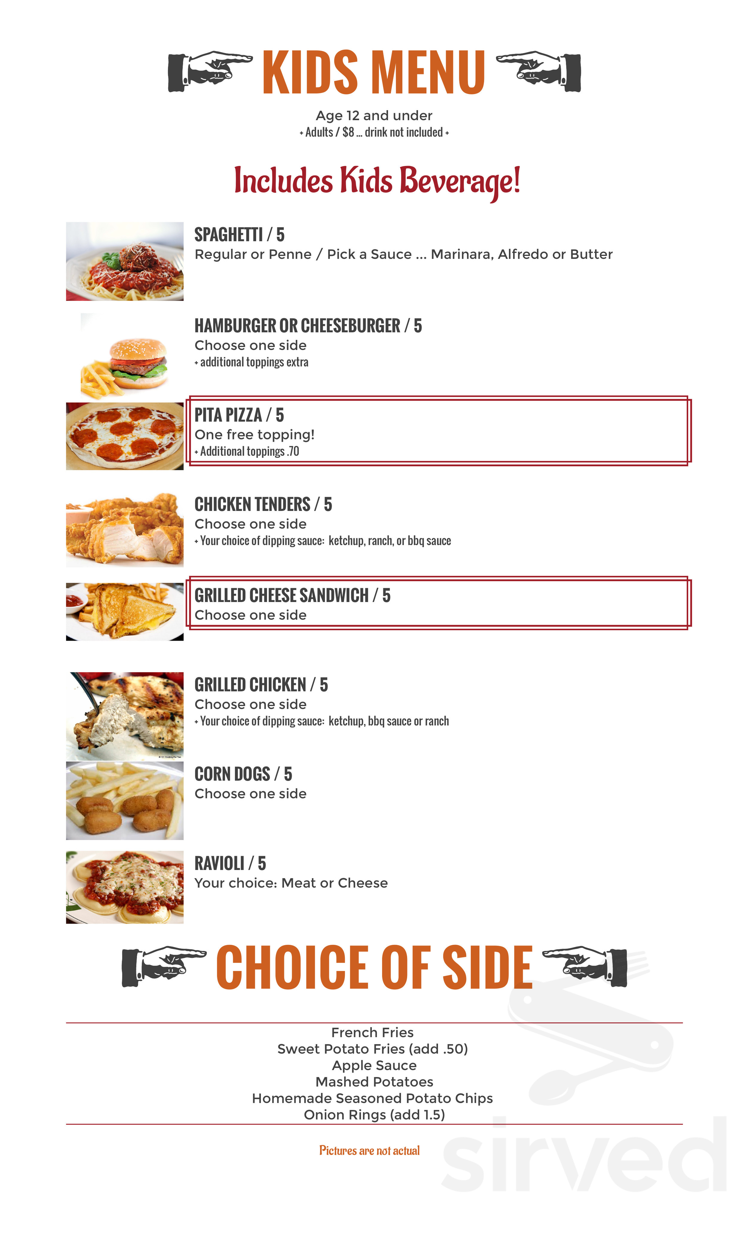 Menu for River House Cafe in Charleroi, PA | Sirved