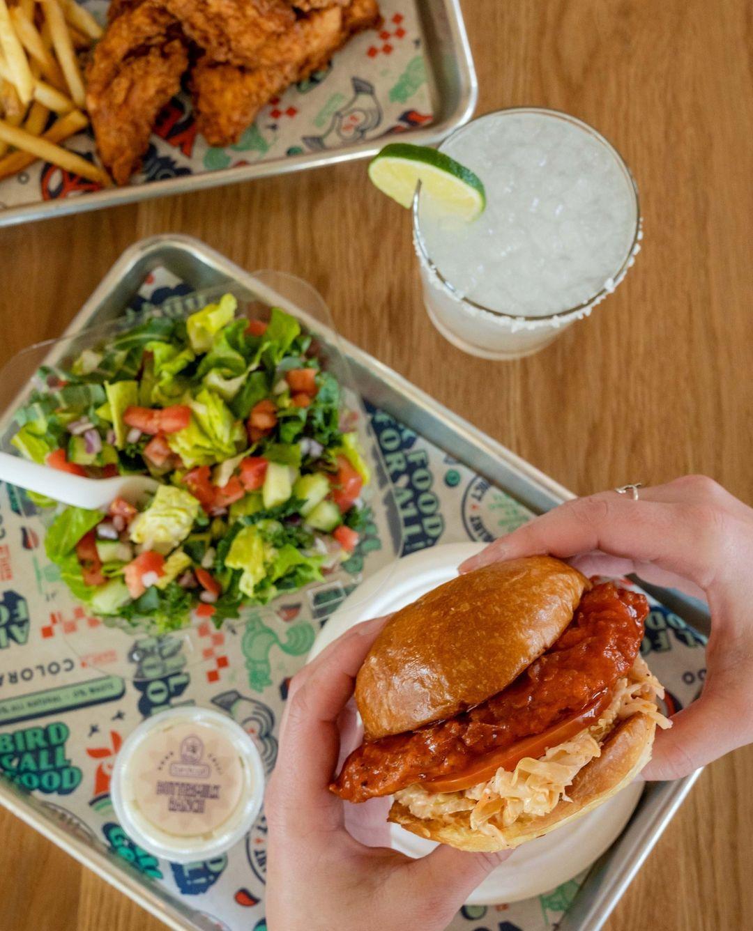 Birdcall menu in Denver, Colorado, USA