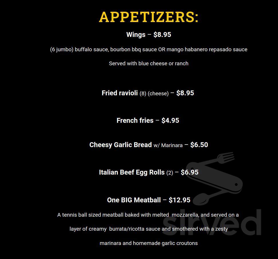Red & Louie's Pizzeria menu in Hermosa Beach, California, USA