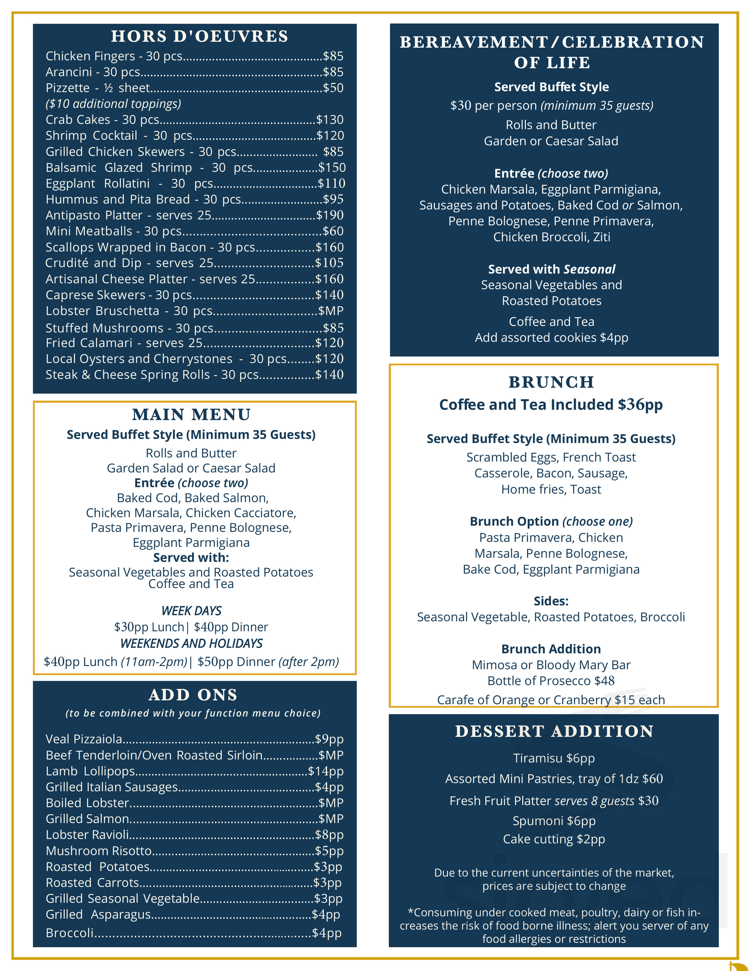 Menu for Victory Point, Restaurant and Bar in Quincy, Massachusetts ...