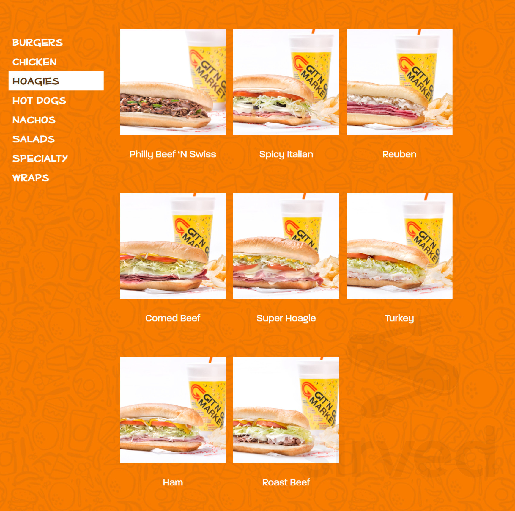 Git'N Go Market menu in Clinton, Tennessee, USA