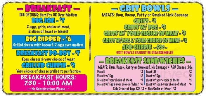 Menu - Baton Rouge LA's Caribbean Joe's Cafe | Sirved