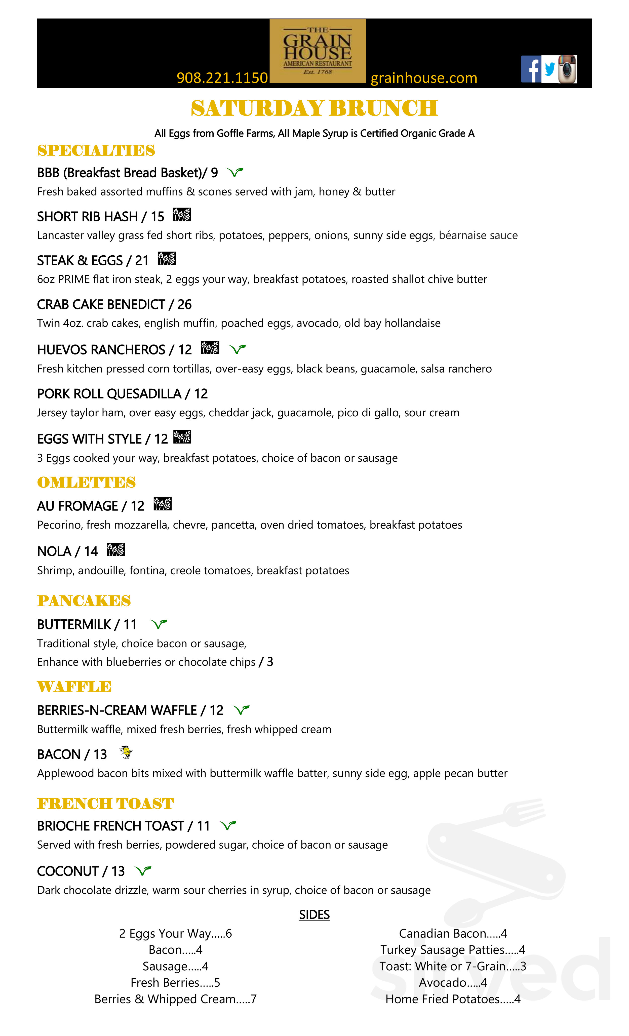 Olde Mill Inn menu in Basking Ridge, New Jersey, USA
