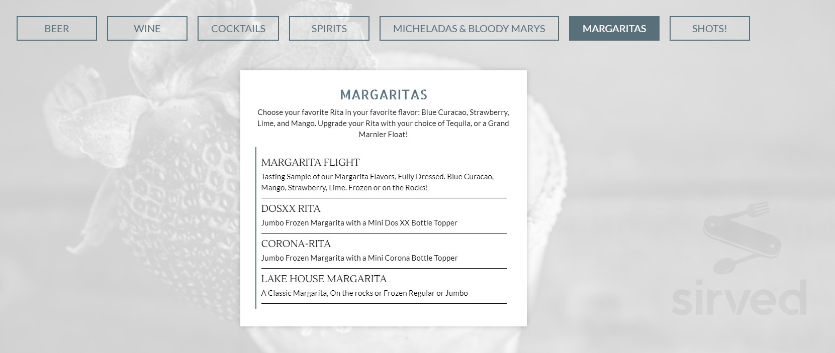 Conroe Lake House menu in Montgomery, Texas, USA