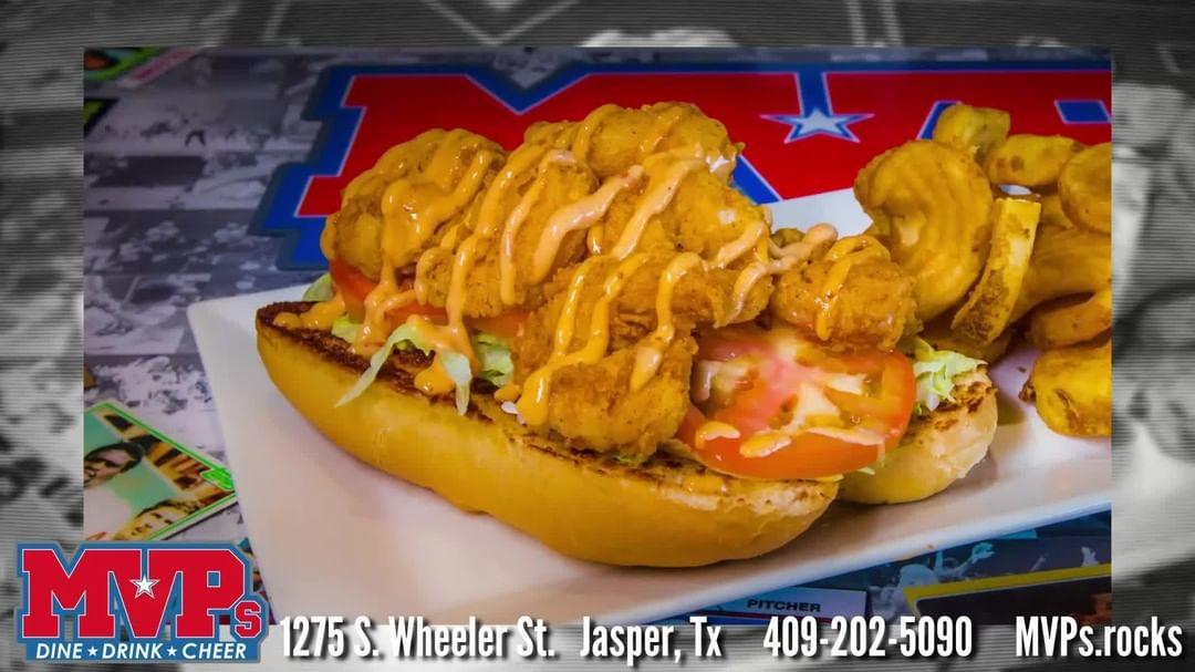 MVPs menu in Jasper, Texas, USA