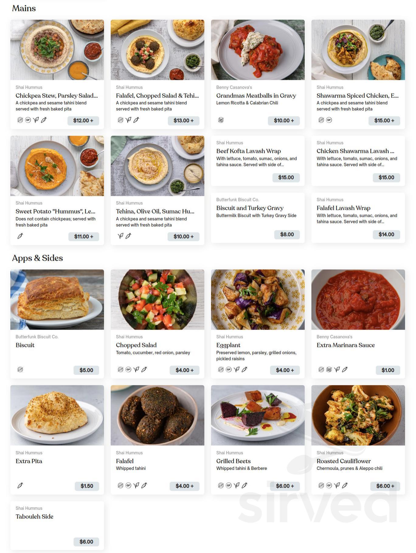 Butterfunk Biscuit Co. menu in New York, New York, USA