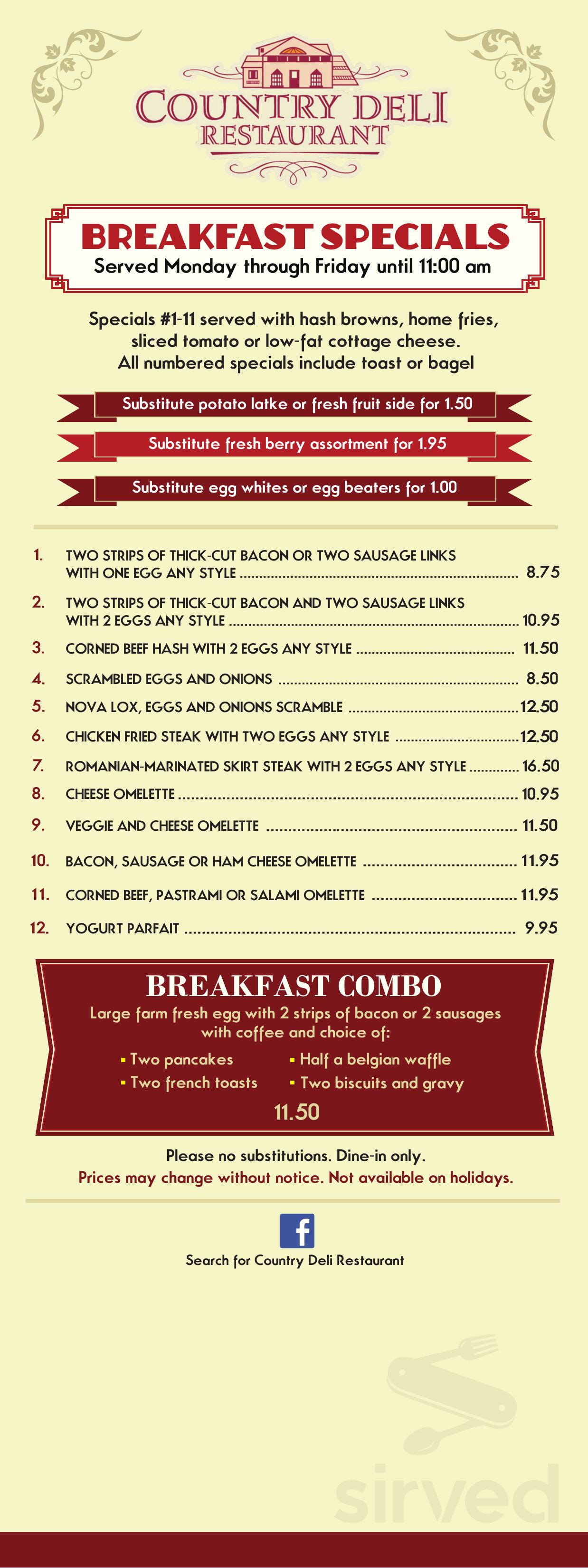 Country Deli menu in Chatsworth, California, USA