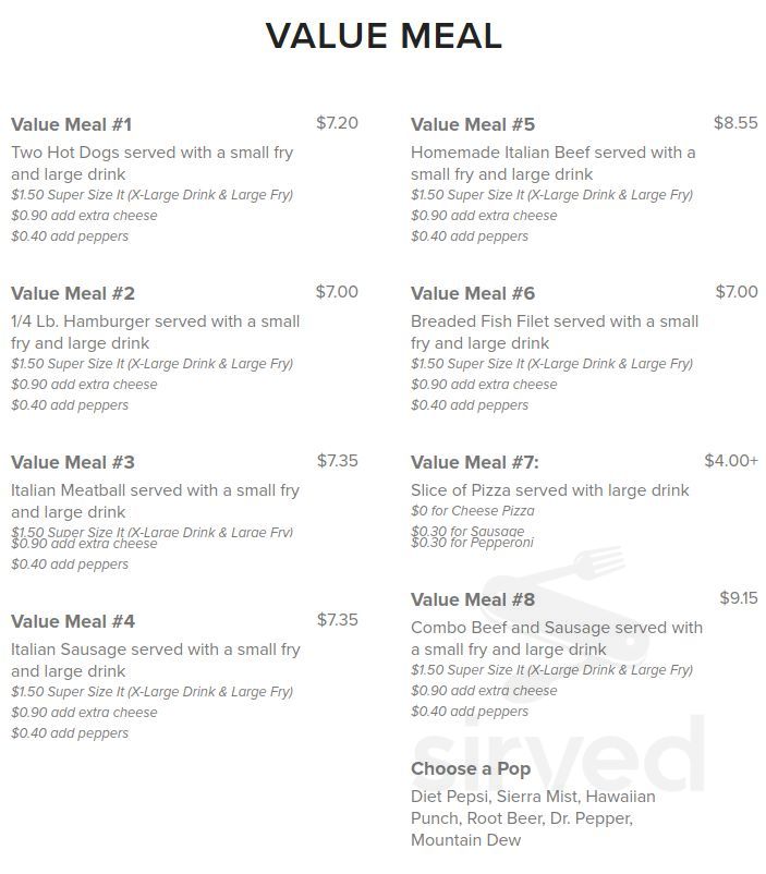 Luke's on Harlem The Original menu in Chicago, Illinois, USA