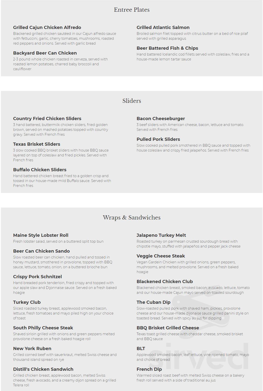 Distill - A Local Bar menus in Henderson, Nevada, United States