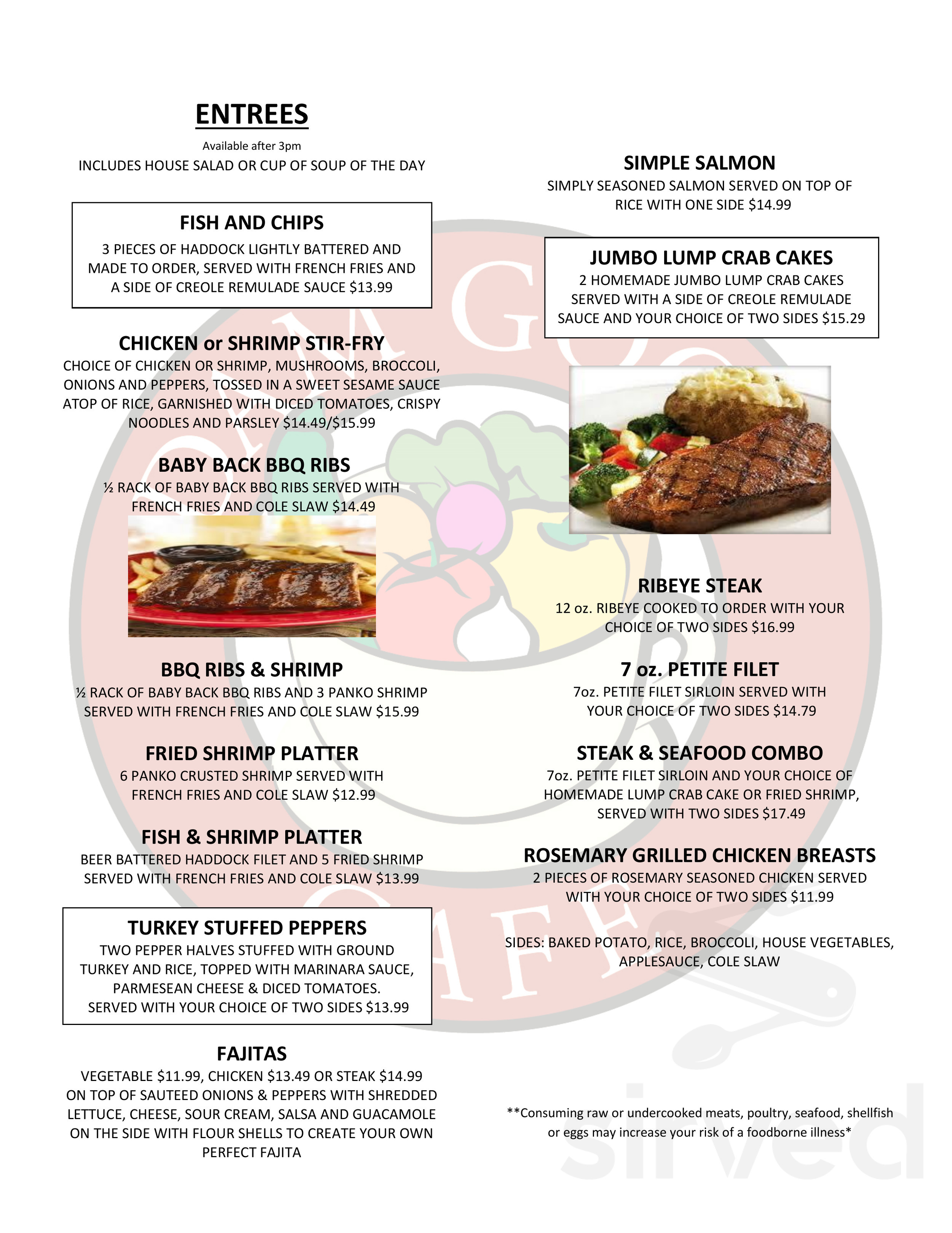 Dam Good Cafe menus in Dublin, Pennsylvania, United States