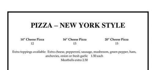 Menu for Rizzi's Italian Restaurant in Peoria, IL | Sirved