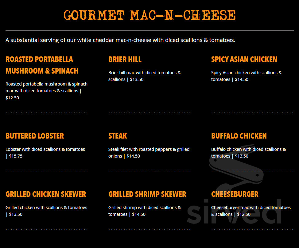 Bull & Bear Neighborhood Grille and Tavern menu in Youngstown, Ohio, USA