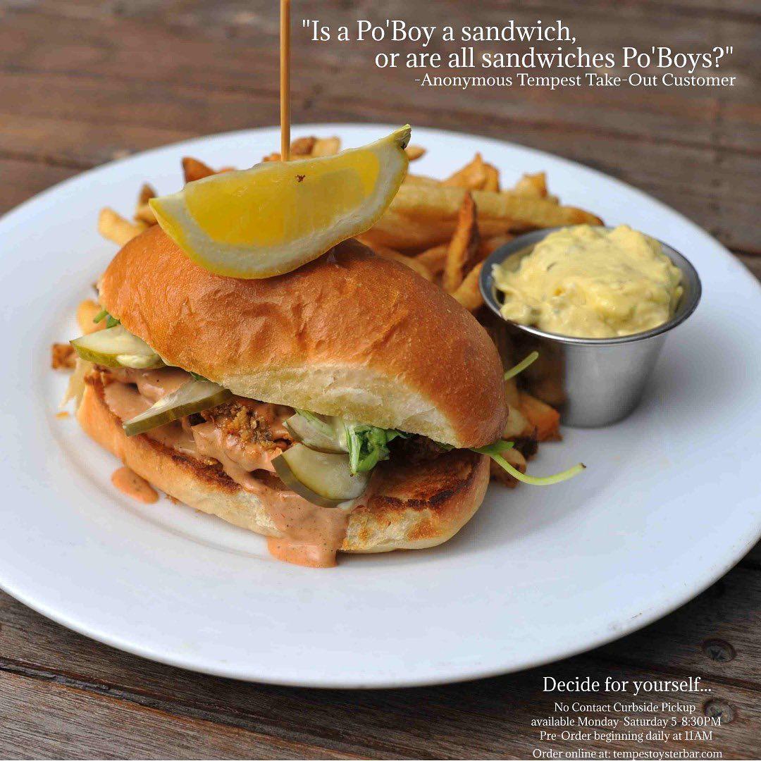 Tempest Oyster Bar menu in Madison, Wisconsin, USA