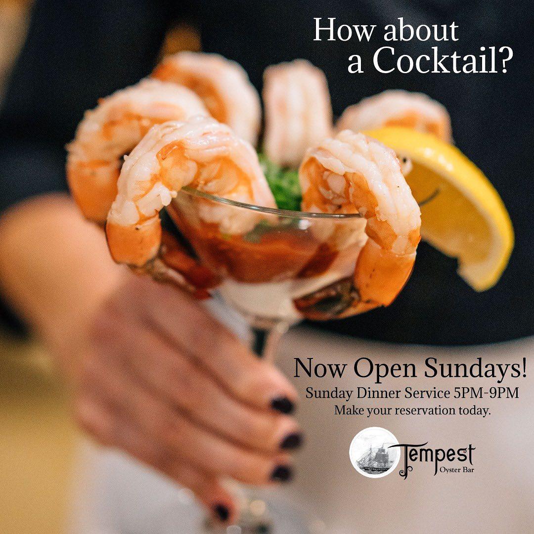 Tempest Oyster Bar menu in Madison, Wisconsin, USA