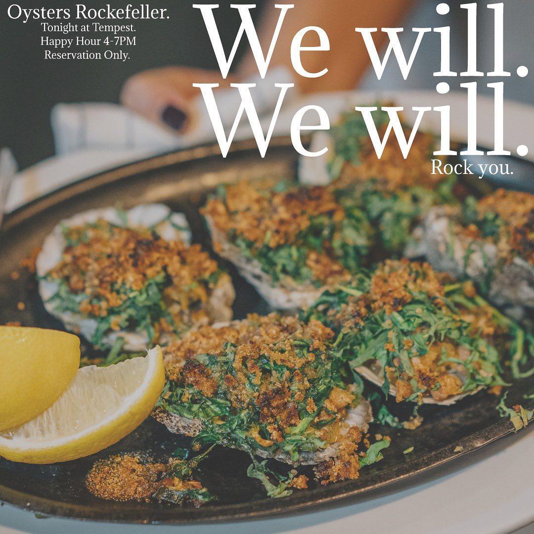 Tempest Oyster Bar menu in Madison, Wisconsin, USA