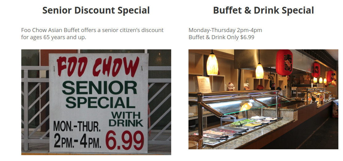 Foo Chow Asian buffet menus in Walker, Louisiana, United States