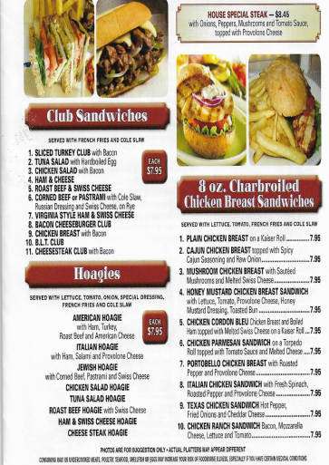 Westampton Family Diner menu in Westampton, New Jersey, USA
