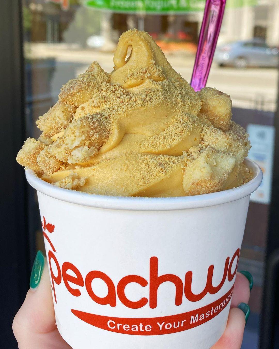 Peachwave menu in Oxford, Connecticut, USA