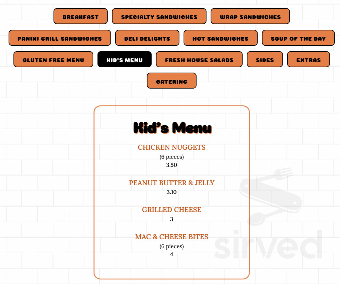 Bagelman menu in Danbury, Connecticut, USA