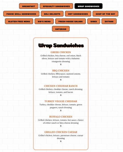 Bagelman menu in Danbury, Connecticut, USA