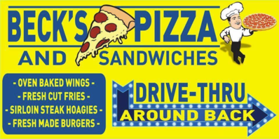 Menu for Beck's Pizza in Perryopolis, PA | Sirved