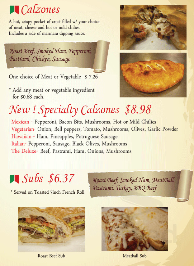 Menu for Pizza Machine in Gardena, California, United States