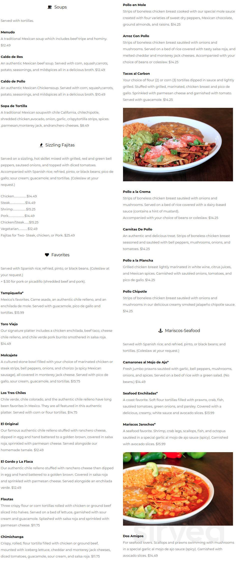 Ruben's Cocina Mexicana menus in Brigham City, Utah, United States