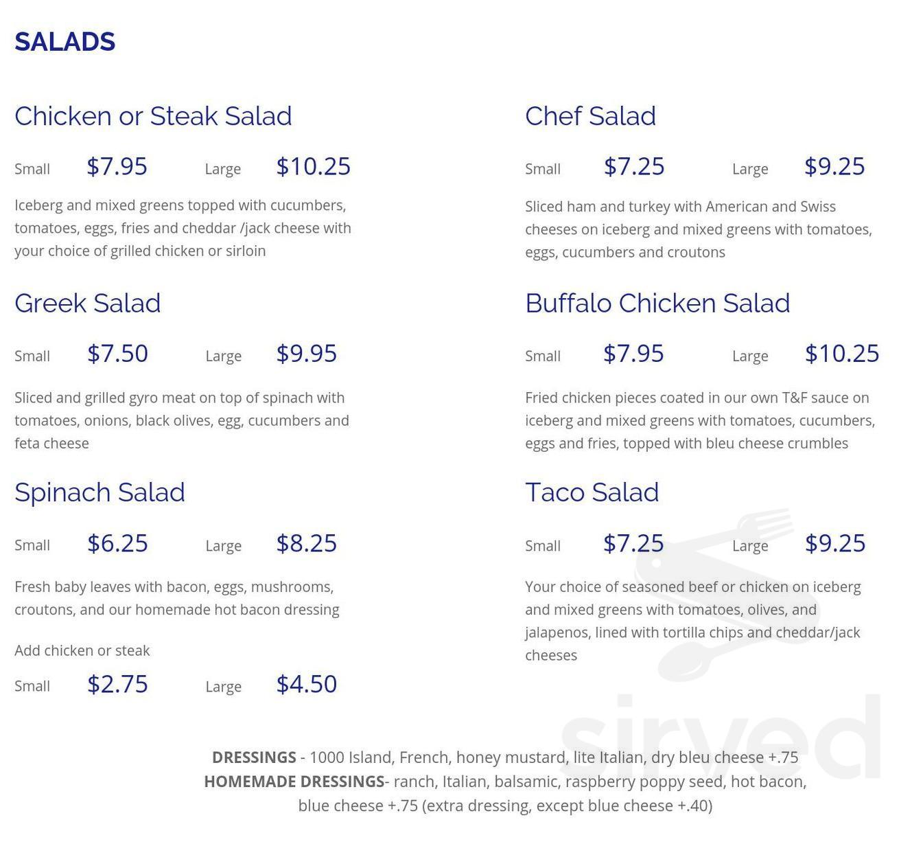 Monroe Hotel menus in Butler, Pennsylvania, United States