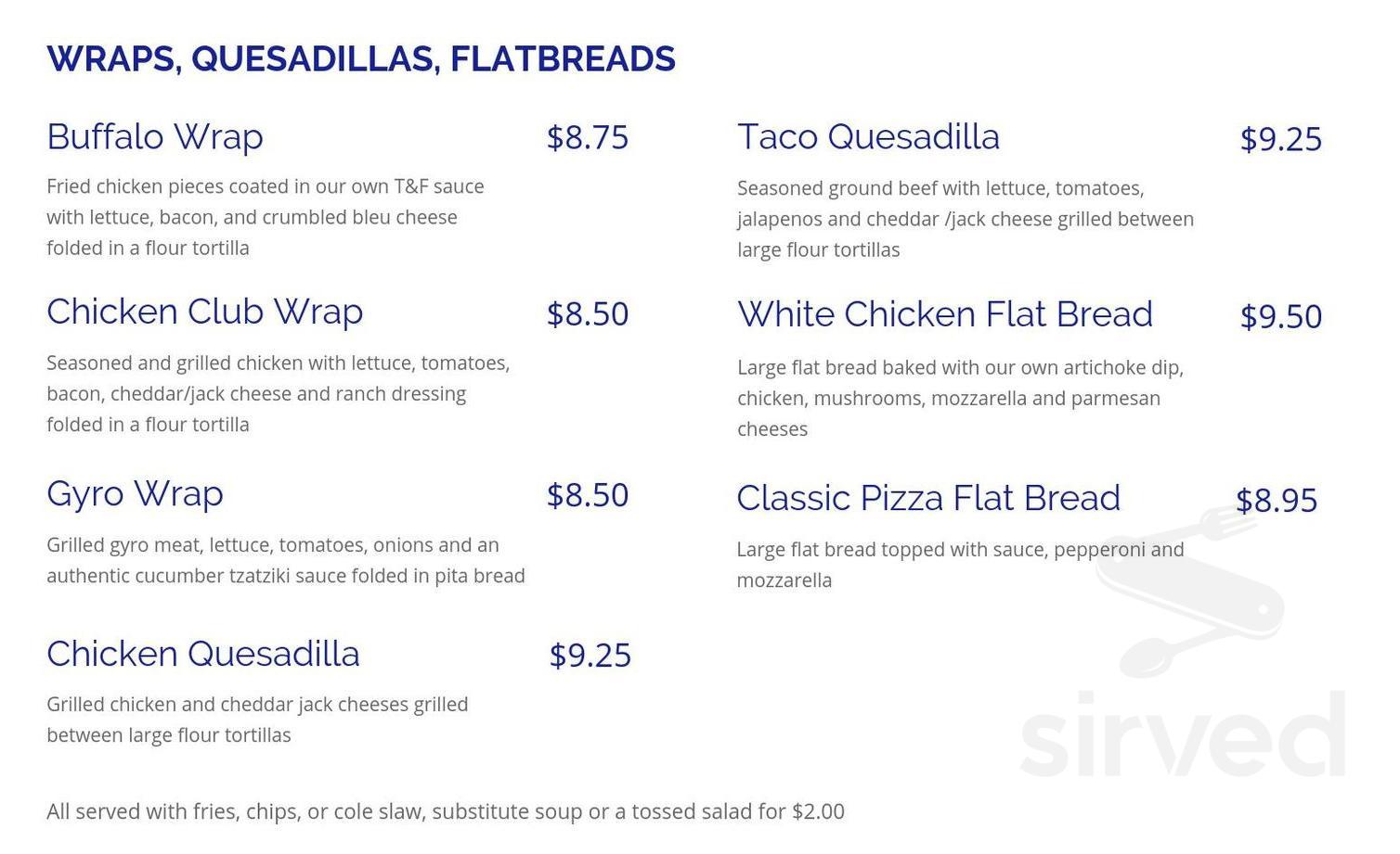 Monroe Hotel menus in Butler, Pennsylvania, United States