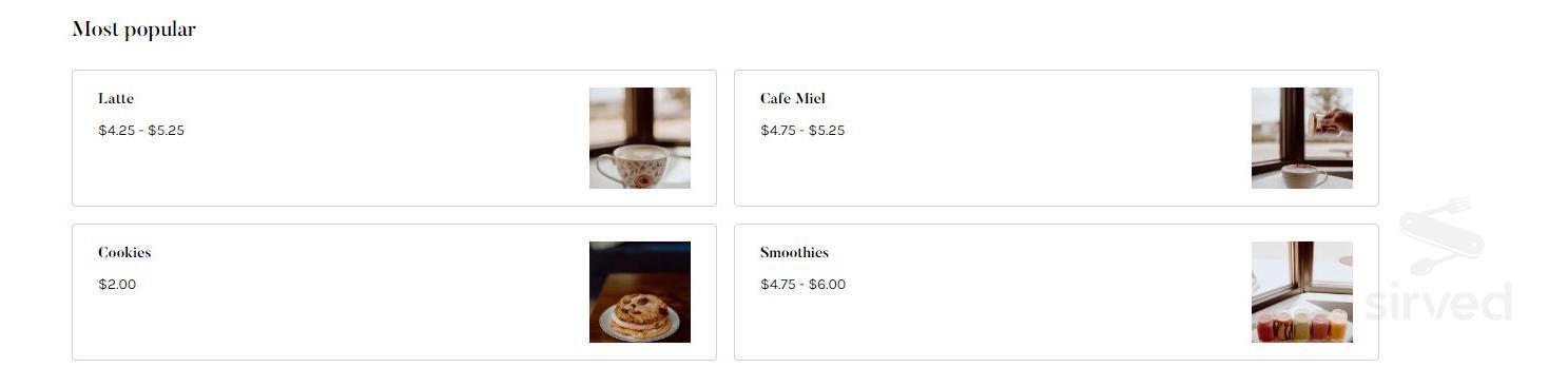 317 Coffee menu in Hudsonville, Michigan, USA