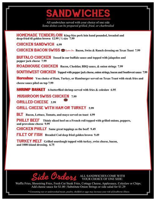 Last Chance Bar & Grill menu in Peoria, Illinois, USA