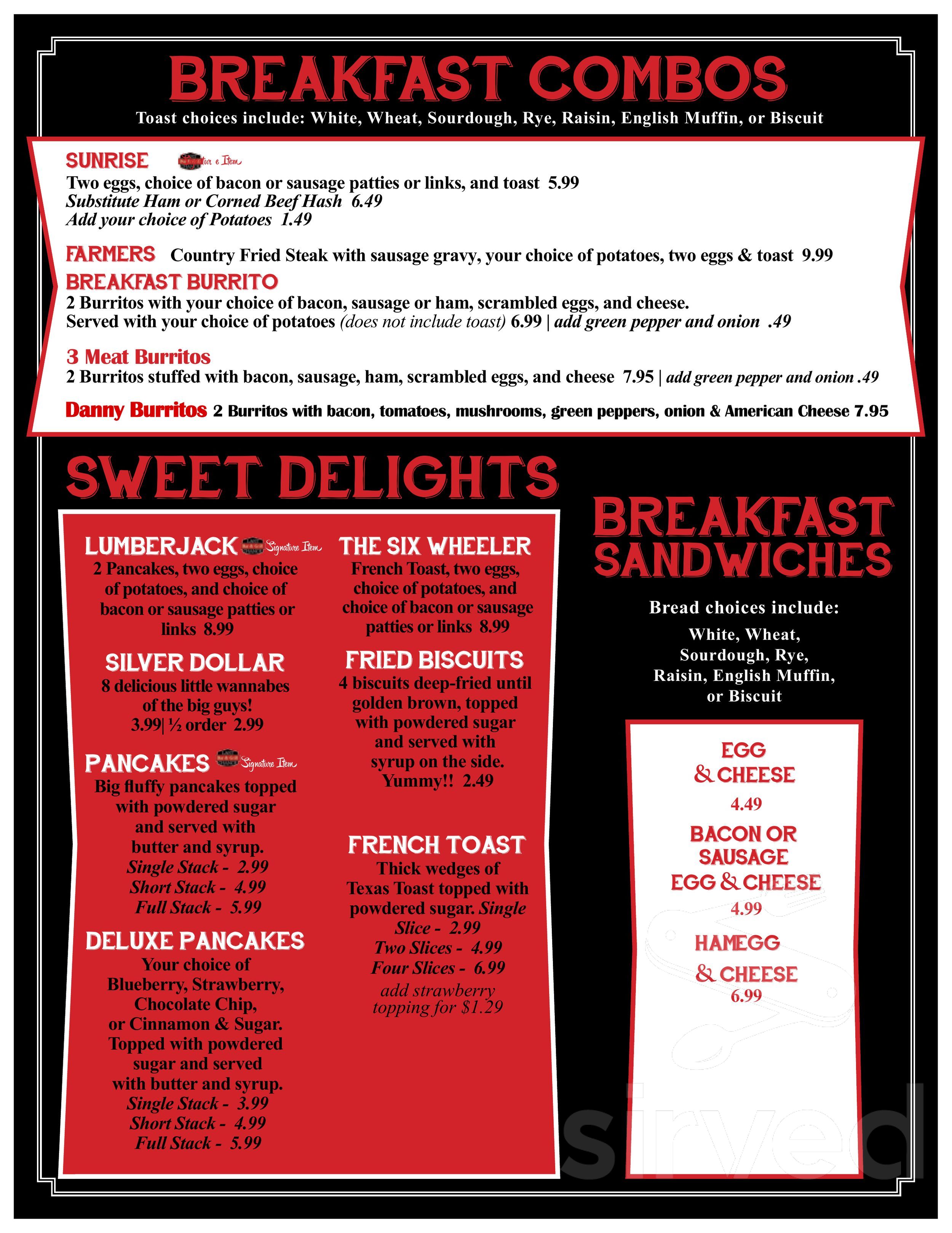 Last Chance Bar & Grill menu in Peoria, Illinois, USA