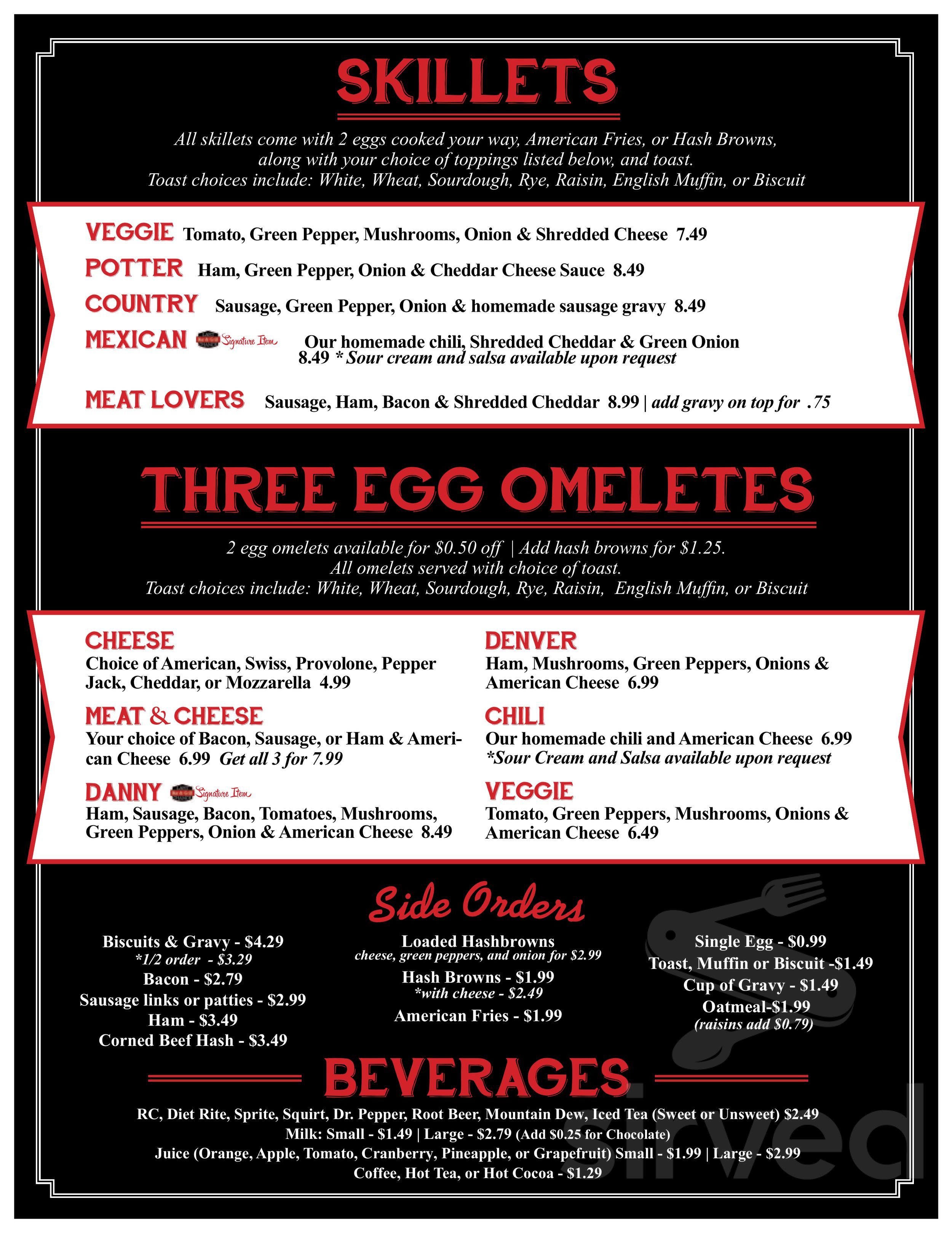 Last Chance Bar & Grill menu in Peoria, Illinois, USA