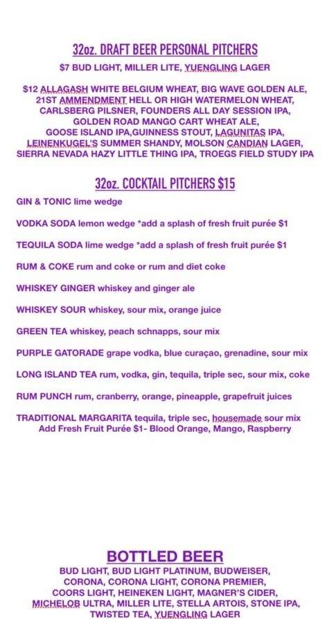 John Henry's Pub menu in Ardmore, Pennsylvania, USA