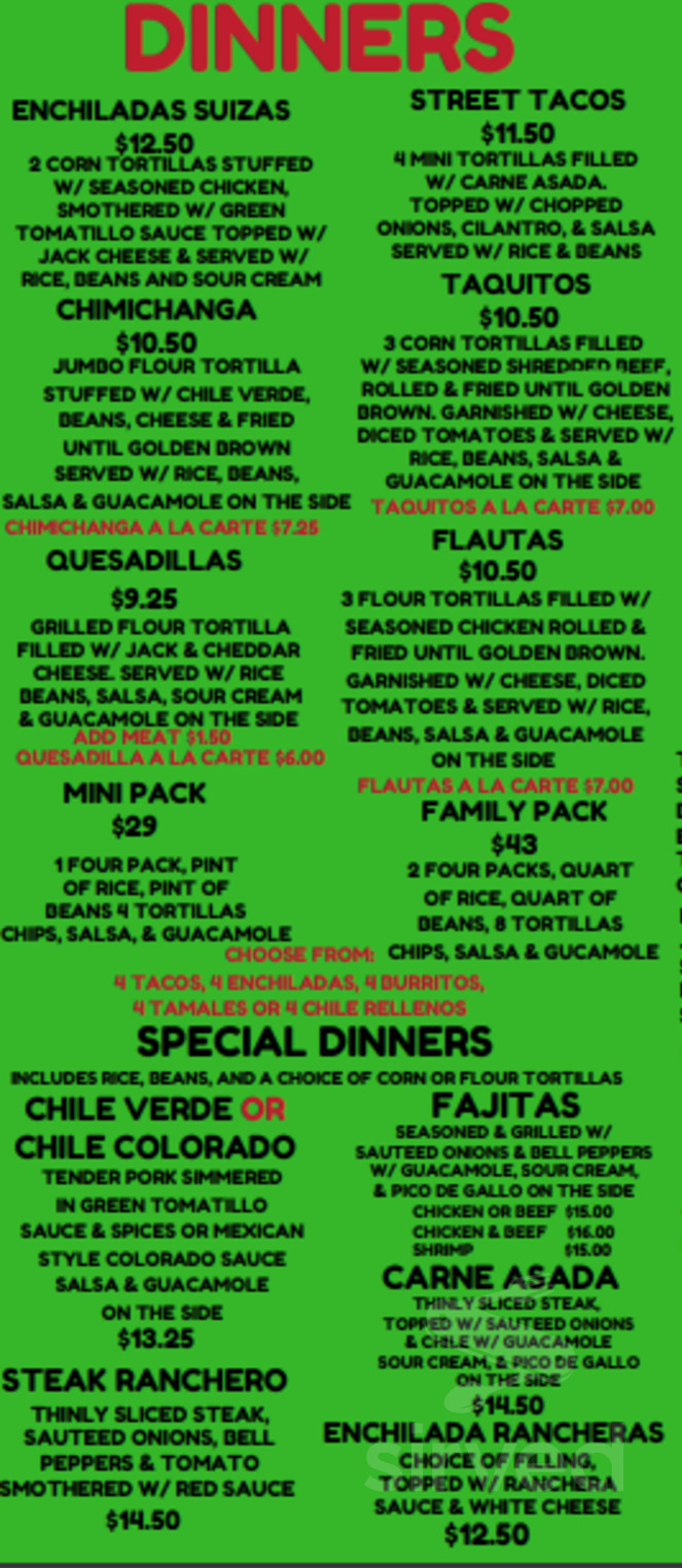 Taco Pronto menus in Bakersfield, California, United States